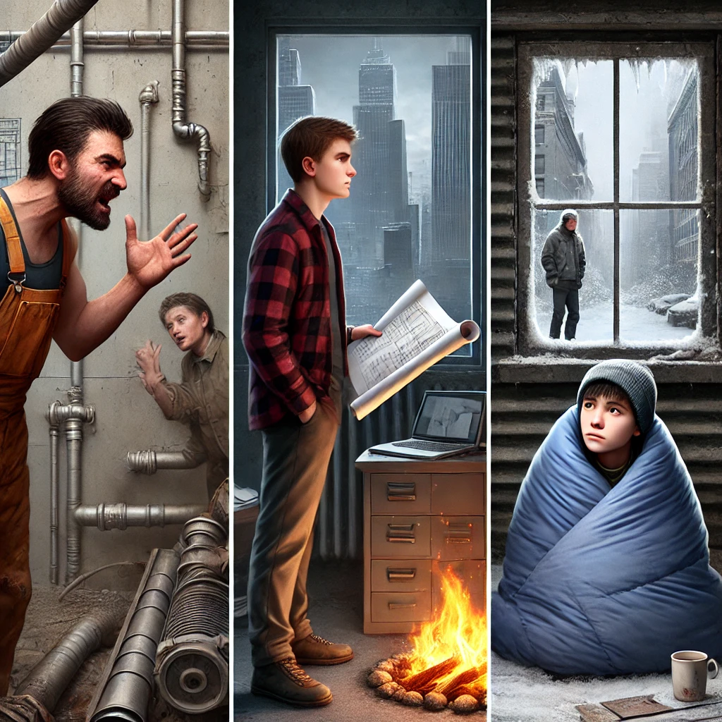 Un instalator, un arhitect și un copil își asumă - Minți Temerare